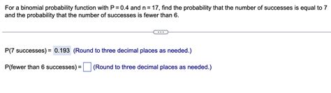 Solved For A Binomial Probability Function With P 0 4 And Chegg Com