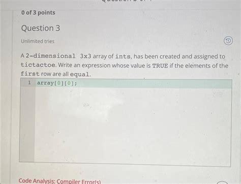 Solved 0 Of 3 Points Question 2 Unlimited Tries A