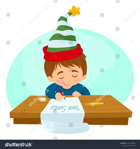 Boy Writing A Letter