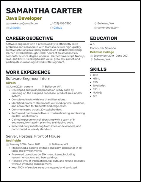 Real Java Developer Resume Examples That Worked In