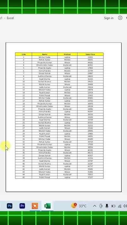 Heading Print Every Page In Excel Shortvideo Exceltips Mydreamclasses Viral Microsoft Youtube