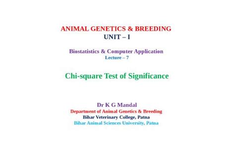 chi square test ppt 69439 chi square test of significance