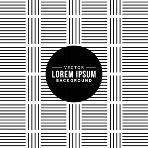 원활한 검은 줄무늬 바둑판 패턴 배경 무료 벡터