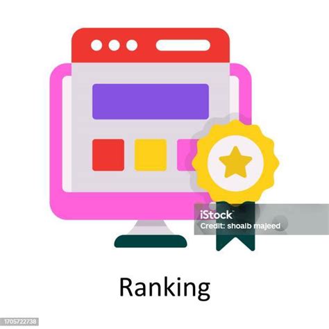 순위 벡터 플랫 아이콘 디자인 그림입니다 흰색 배경에 기호 Eps 10 파일 3차원 형태에 대한 스톡 벡터 아트 및 기타 이미지