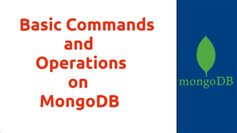 Session 2 Basic Operations Or Commands In Mongodb Mongodb