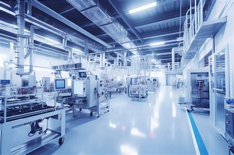 Premium Ai Image Intelligent Factory Production Line Ai Technology Generated Image