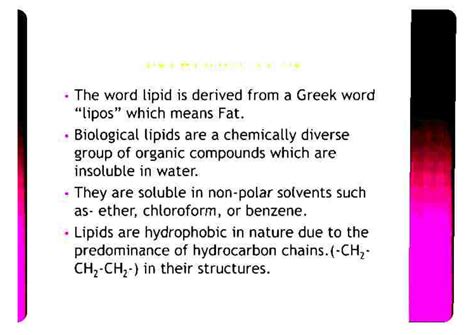 SOLUTION Biochemistry Lipids Classification Studypool