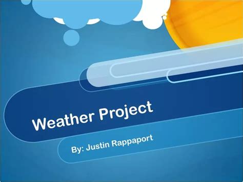 PPT Weather Project PowerPoint Presentation Free Download ID 1841854