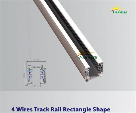 2 전선 Led 트랙 조명 레일 흰색 사각형 의 고품질 2 전선 Led 트랙 조명 레일 흰색 사각형