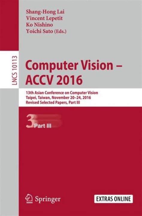 Computer Vision Accv 2016 Part 3 9783319541860 Boeken