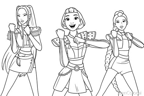 Generate Title From Kawaii Huntrix Coloring Pages