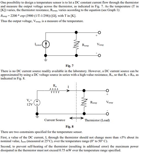 Solved One Possibility To Design A Temperature Sensor Is To Chegg