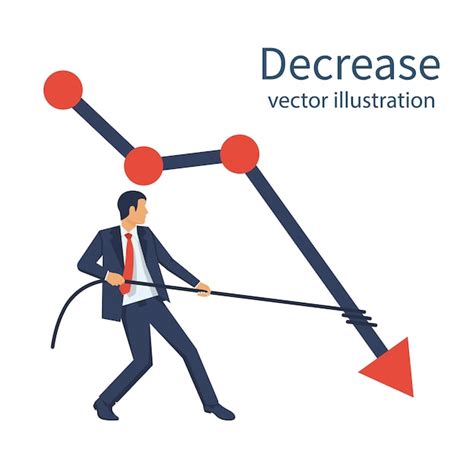 Premium Vector Decrease Graph Vector