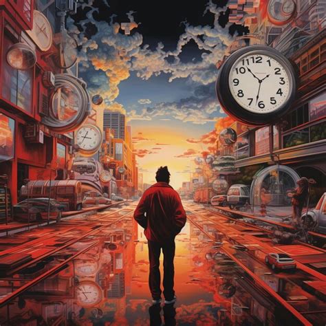 Premium AI Image Create An Artwork That Represents The Temporal Shift And U