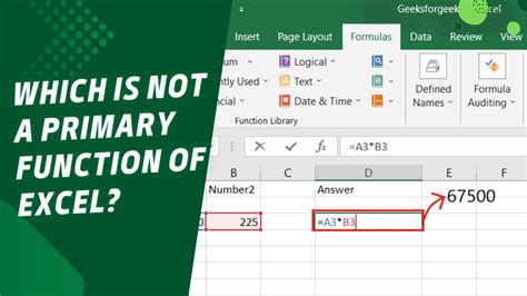 Which Is Not A Primary Function Of Excel