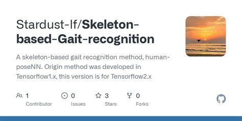 Github Stardust Lf Skeleton Based Gait Recognition A Skeleton Based Gait Recognition Method