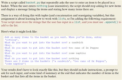 Solved Write A Script Called Basketpy That Repeatedly