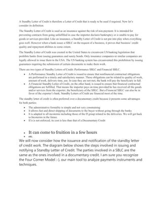 Standby Letter Of Credit Definition Issuance Notification And Uses