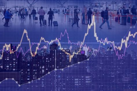 Economic Activity Big City Stock Image Image Of Sharechart 88055603