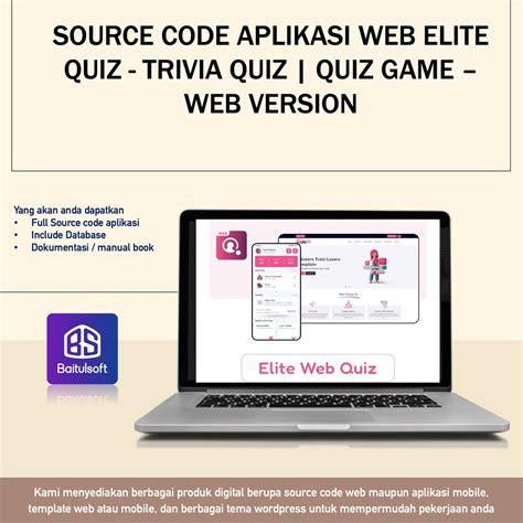 jual source code aplikasi web elite quiz trivia quiz quiz game