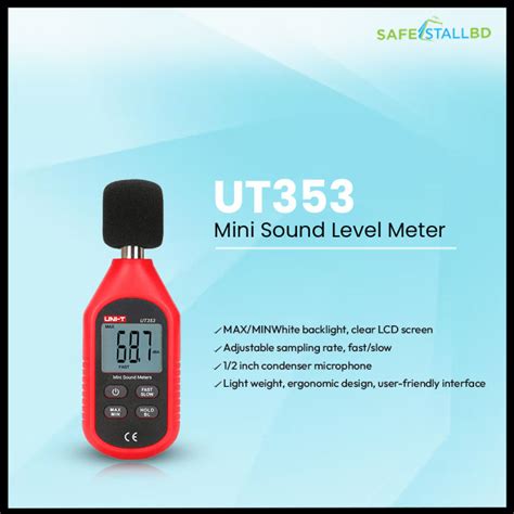 Uni T Ut353 Mini Sound Level Decibel Meter Digital Sound Level Meter 30 130db Audio Noise
