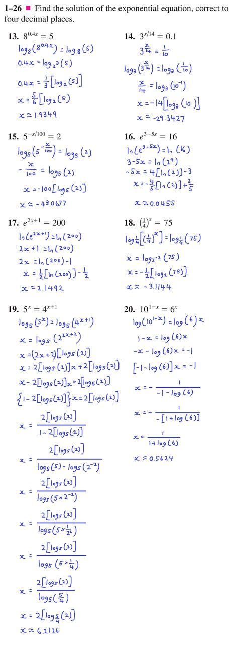 Exponential And Logarithmic Equations
