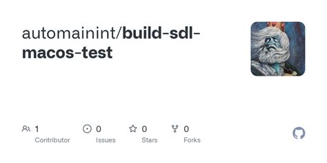 Github Automainintbuild Sdl Macos Test