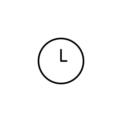 Clock Icon With Outline Style 20593507 Vector Art At Vecteezy