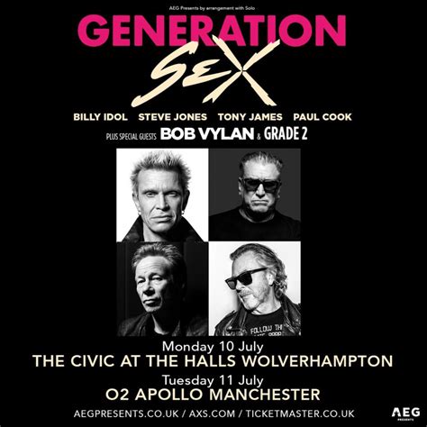 Generation Sex Announce Special Guests Bob Vylan And Grade For Wolverhampton Manchester