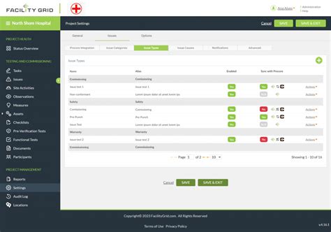 Procore Sync For Multiple Issue Types Facility Grid Knowledge Base