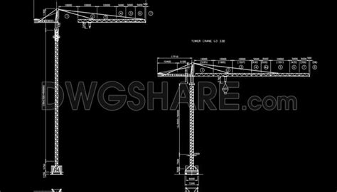 89 Free Download Of Cad Drawings For Tower Crane Free Cad Blocks