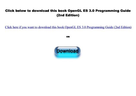 Opengl Es 20 Programming Guide Jaftaxi