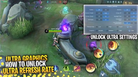 how to unlock ultra graphics and ultra refresh rate in mobile legends