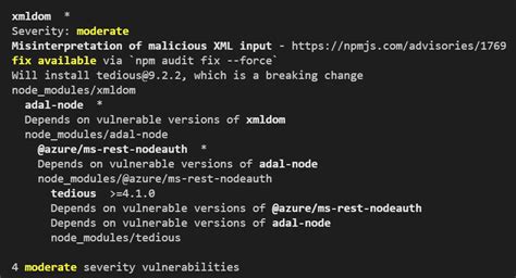 1140 Having 4 Moderate Severity Vulnerabilities · Issue 1321 · Tediousjstedious · Github