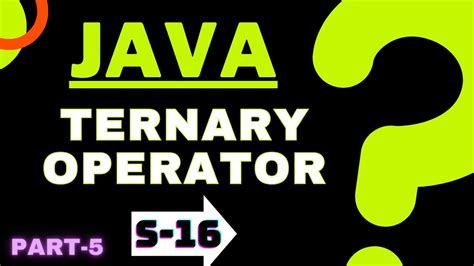 What Is Ternary Operator Ternary Operator Example Ternary Operator In Hindi Youtube