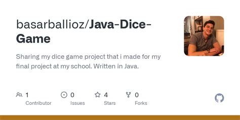Github Basarballiozjava Dice Game Sharing My Dice Game Project That