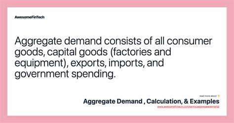 Aggregate Demand Calculation Examples AwesomeFinTech Blog