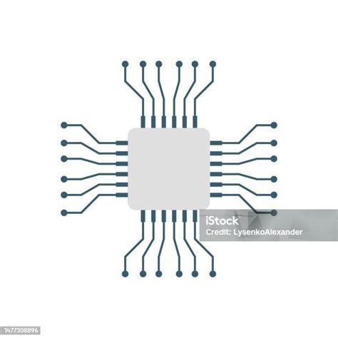 플랫 스타일의 컴퓨터 및 스마트 폰 아이콘을위한 Cpu 격리된 배경에 있는 프로세서 칩셋 벡터 그림 마이크로칩 사인 사업 개념 Cpu에 대한 스톡 벡터 아트 및 기타 이미지