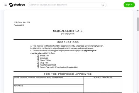 cs form no css cs form no 211 revised 2018 a this medical