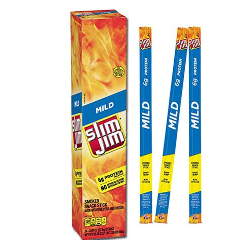 Slim Jim Giant Mild Beef Snacks 24 Count Blair Candy Company