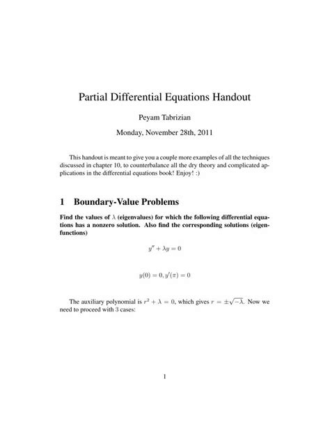 pdf partial differential equations handout university of …peyam
