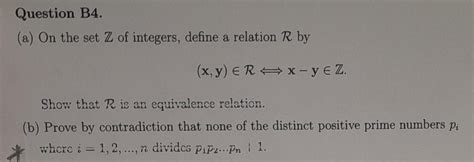 solved prove by contradiction that none of the distinct