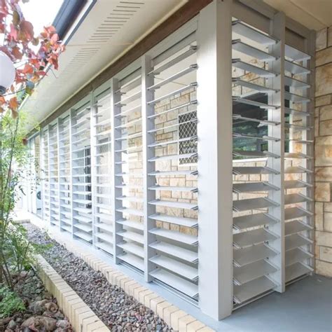 Louver Aluminium Windows With Full Aluminum Waterproof High Quality Strong Design Aluminum