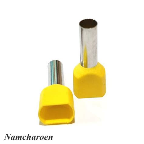 หางปลากลม คอร์ดเอ็น แบบมีฉนวน ย้ำรวมสายไฟ 2 เส้น ขนาด 10 Sqmm 100 ชิ้น Namcharoen Trading