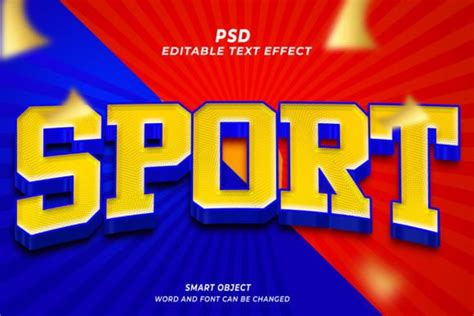 PSD Sport D Editable Text Effect Graphic By TrueVector Creative Fabrica