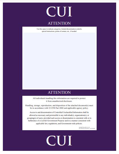 Controlled Unclassified Information Markings What They Mean And Why