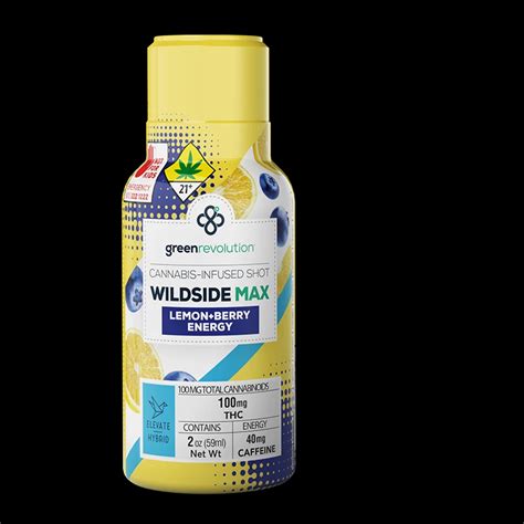 Green Revolution Wildside Max Energy Shot Lemon Berry