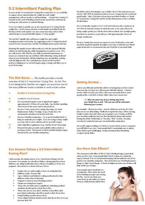 Weight Loss Diet Plan For Women Pdf 142348 5 2 Intermittent Fasting Plan