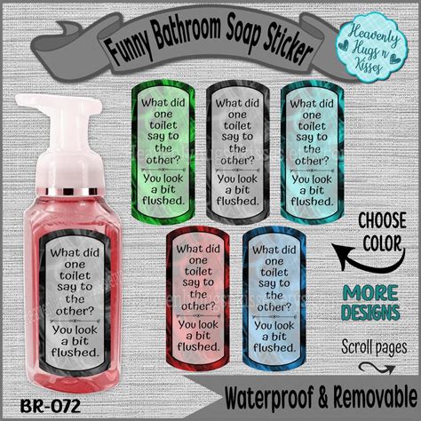 Waterproof Vinyl Labels What Did One Toilet Say To The Other Joke