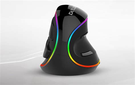 Delux M618 Plus Rgb вертикальная мышь с многоцветной подсветкой